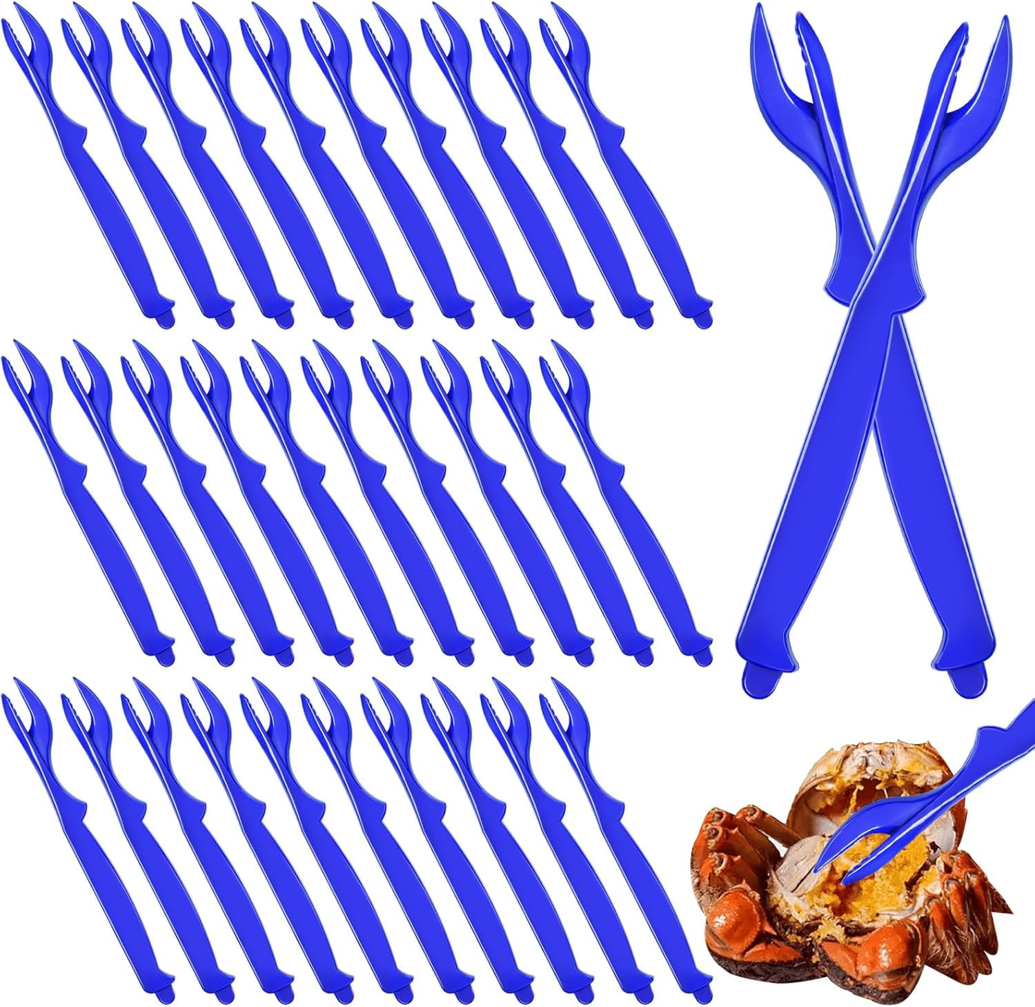 30 Pcs Crab Legs Crackers, Crab Pick Tools Set, Seafood Cracker Tools ...