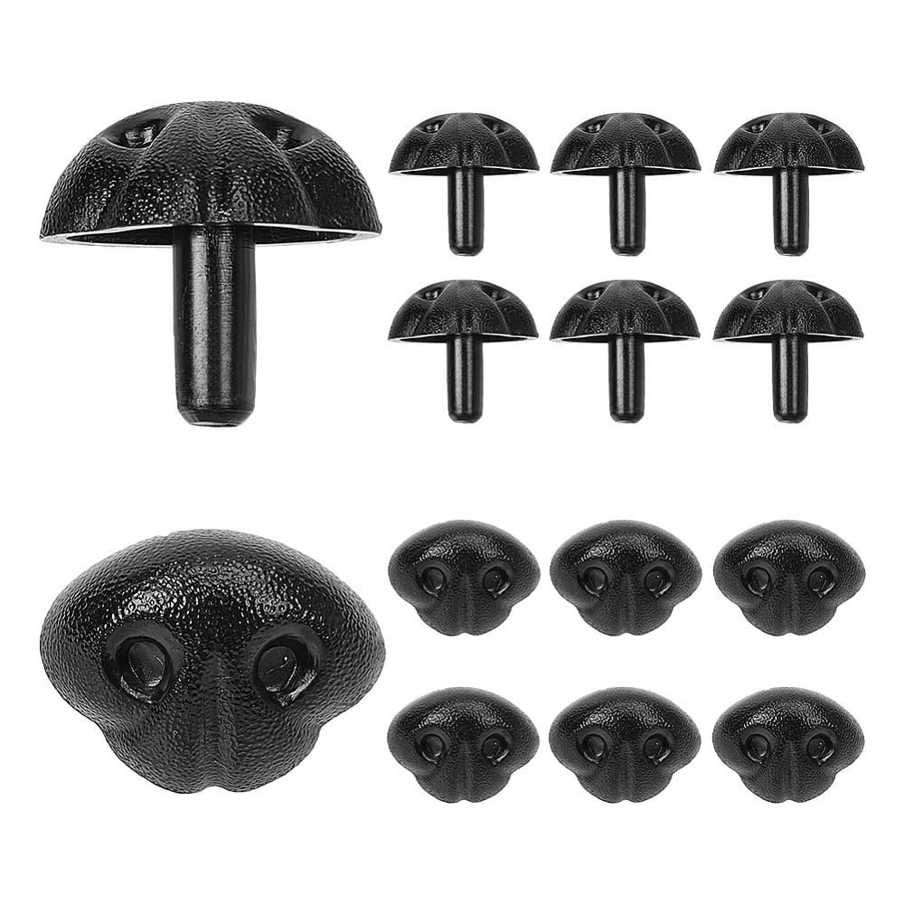 30 Pcs Crafting Noses 18mm Black Dog Safety Noses Doll Teddy Bear Noses ...