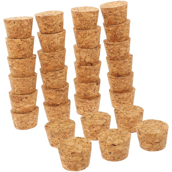 30 Pcs Crafts Bottle Wood Cork Stoppers Glass Vial Man - Walmart.com