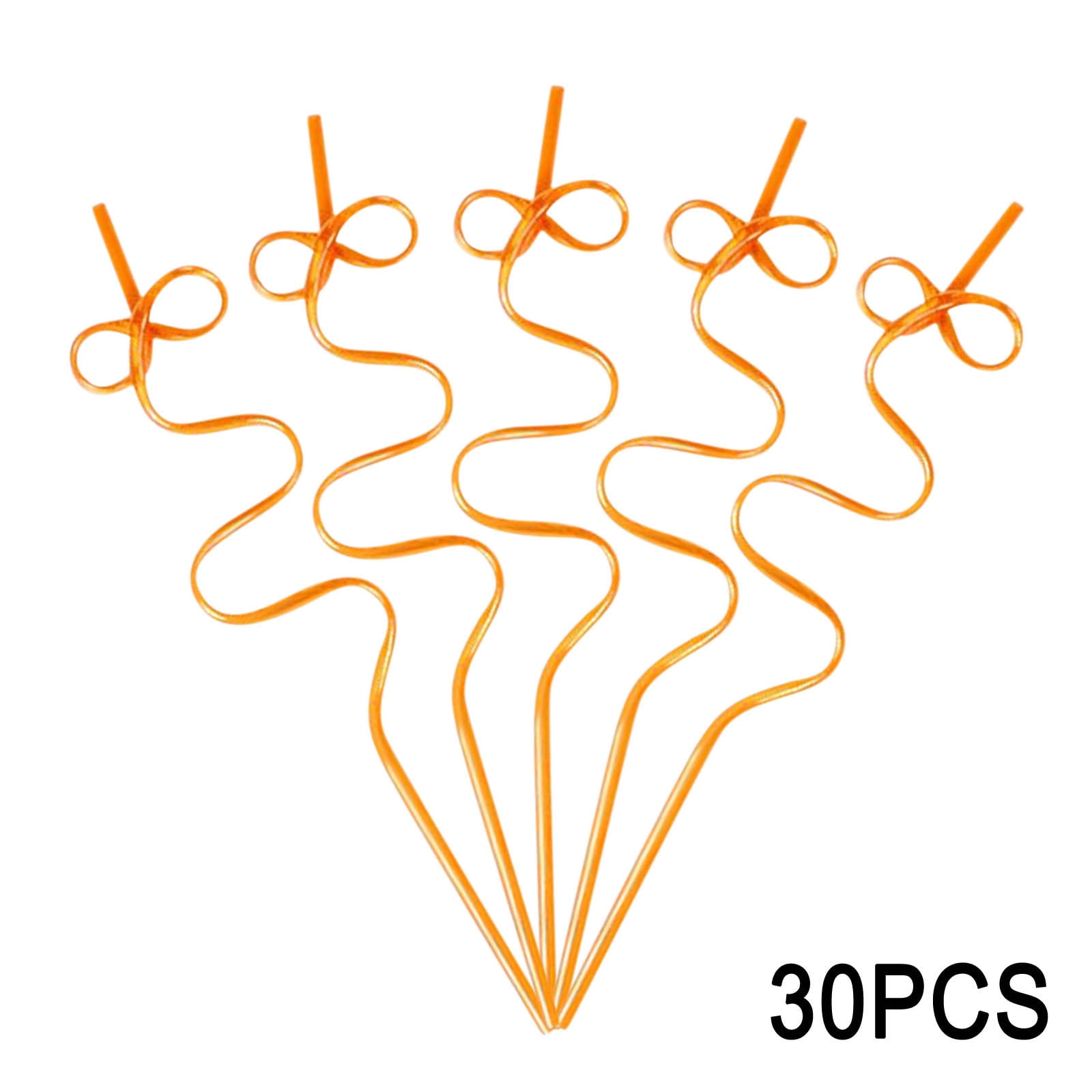 30 Pcs Crazy Straws, Colorful Funny Straws for Kids Reusable Silly ...