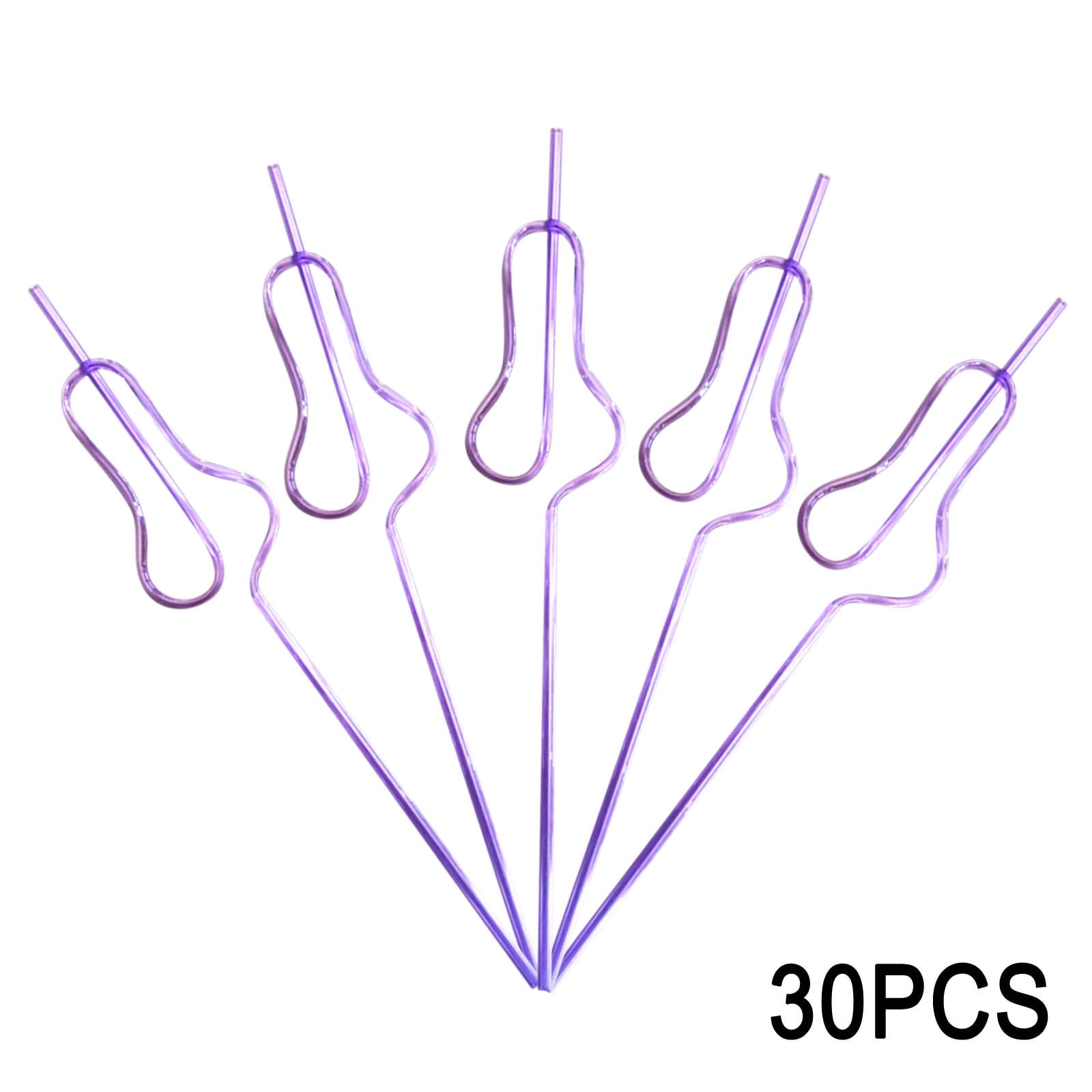 30 Pcs Crazy Straws, Colorful Funny Straws for Kids Reusable Silly ...