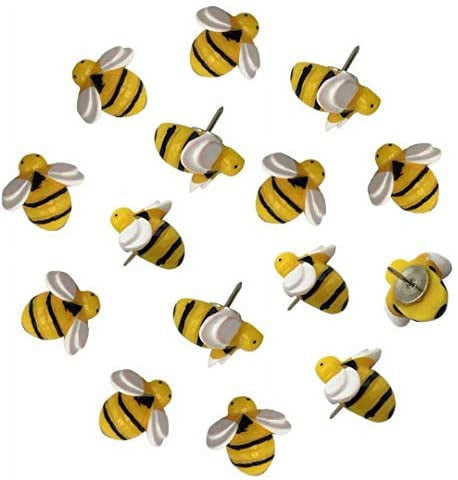 30 Pcs Creative Cute Bees Thumb Tacks ThumbNails PushPins Push Pins ...