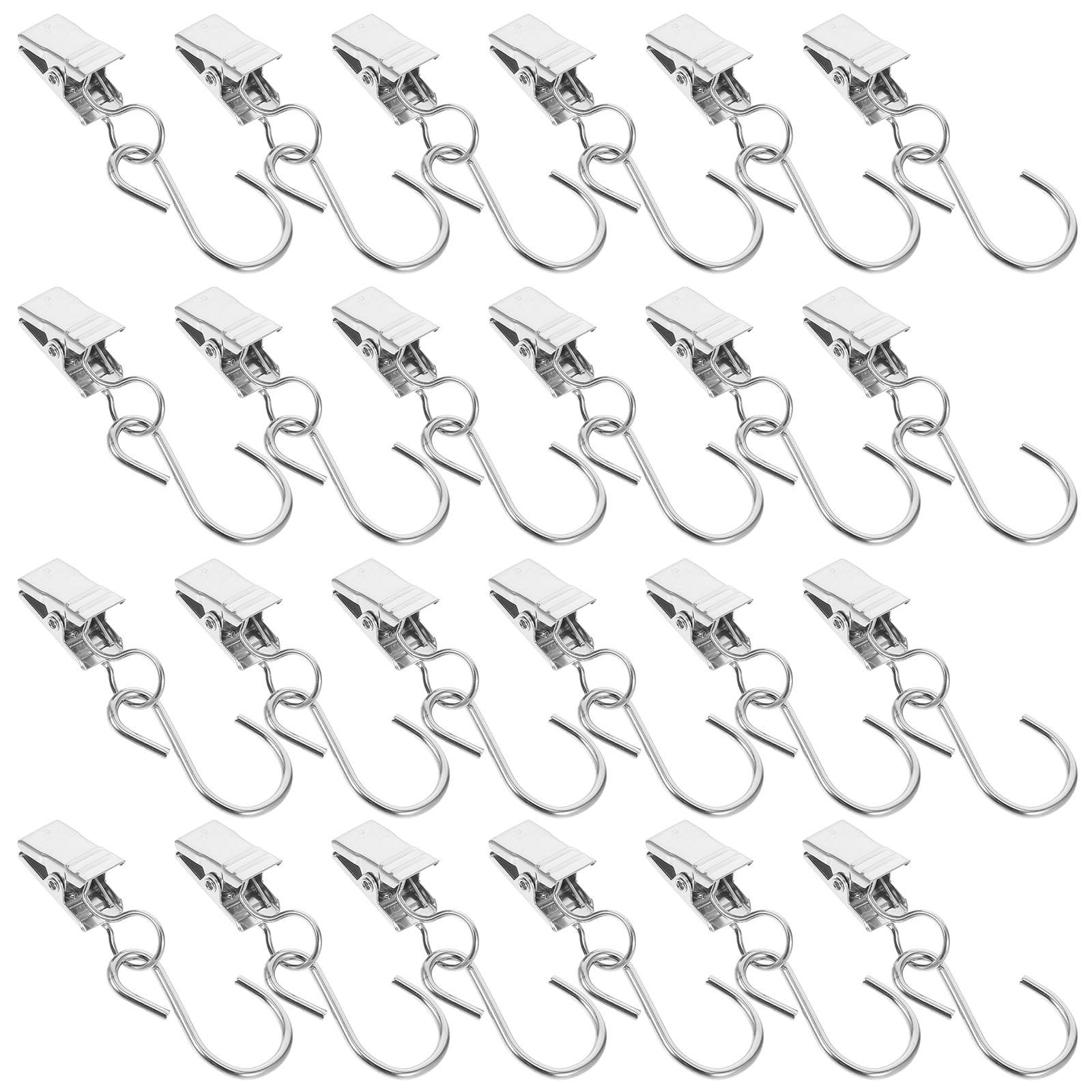 30 Pcs Curtain Ceiling Track Hooks for Drapes Clothes Mini Graduation ...