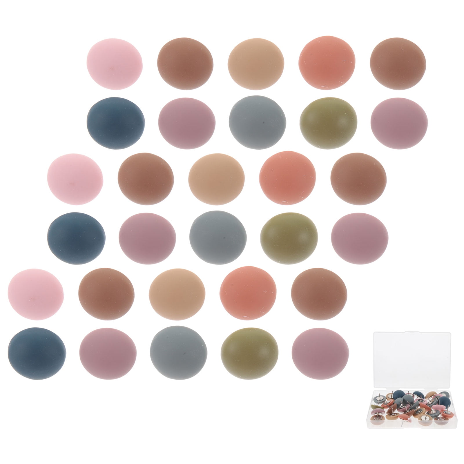 30 Pcs Cute Resin Photo Wall Semicircle Push Pin DIY Cork Board ...