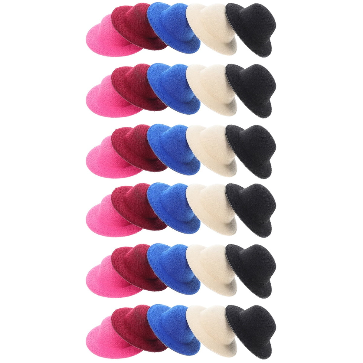 30 Pcs DIY Miniature Hat Decors Compact Doll Caps Doll Modeling ...