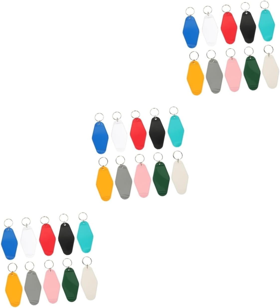 30 Pcs Diamond Listing Travel Tags Key Tags Plastic Car Keychain Travel ...