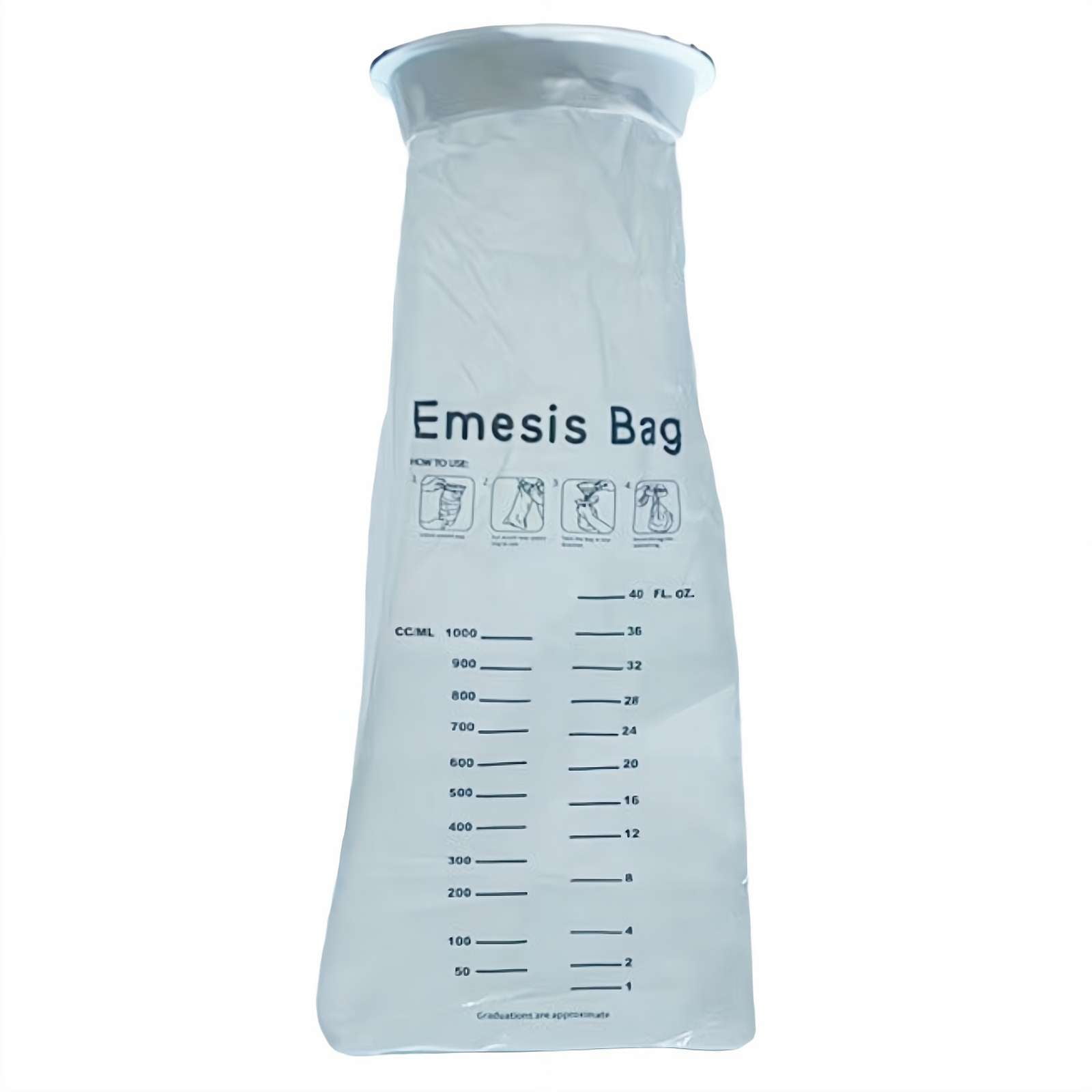 30 Pcs Disposable Emesis Vomit Bag, 1000ml Leak Resistant Emesis Bag ...