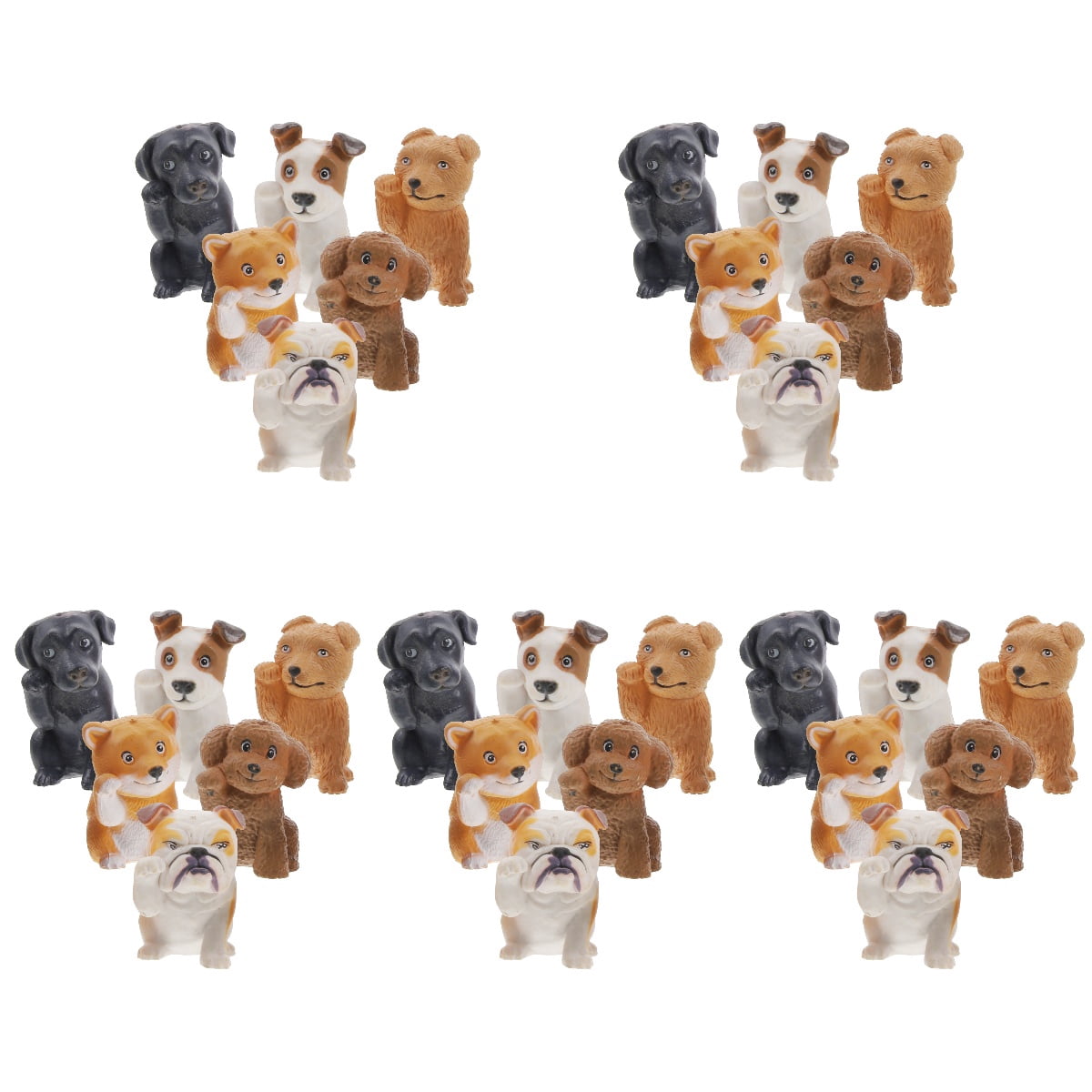 30 Pcs Dog Model Kids Toys Standing Puppy Model Bedroom Decore Office ...