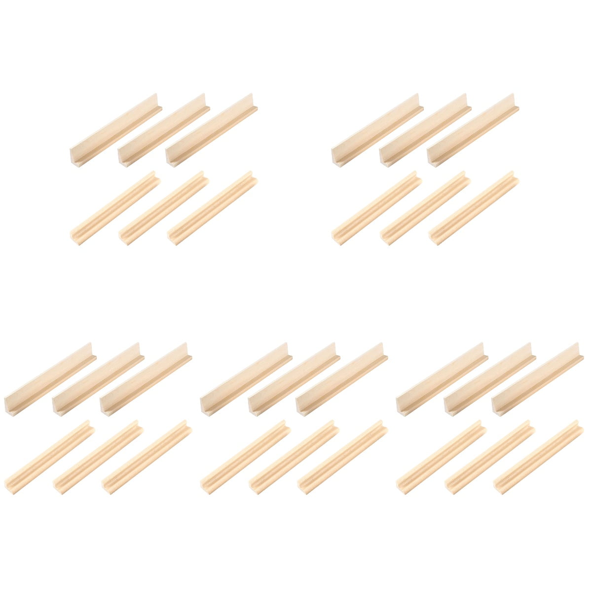 30 Pcs Domino Stand Display Shelves Wooden Domino Racks Dominos Game ...