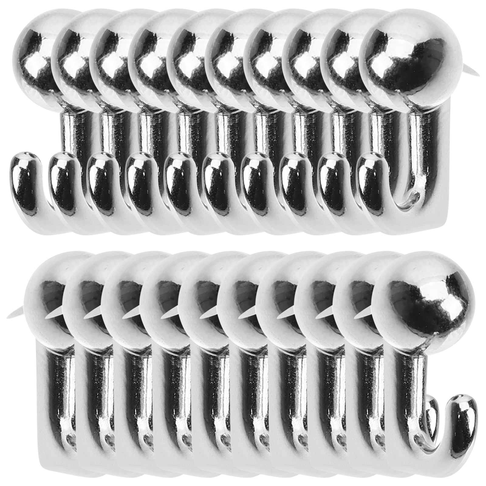 GOOHOCHY Black Zinc Alloy Push Pin Hangers for Home Use Heavy Duty ...