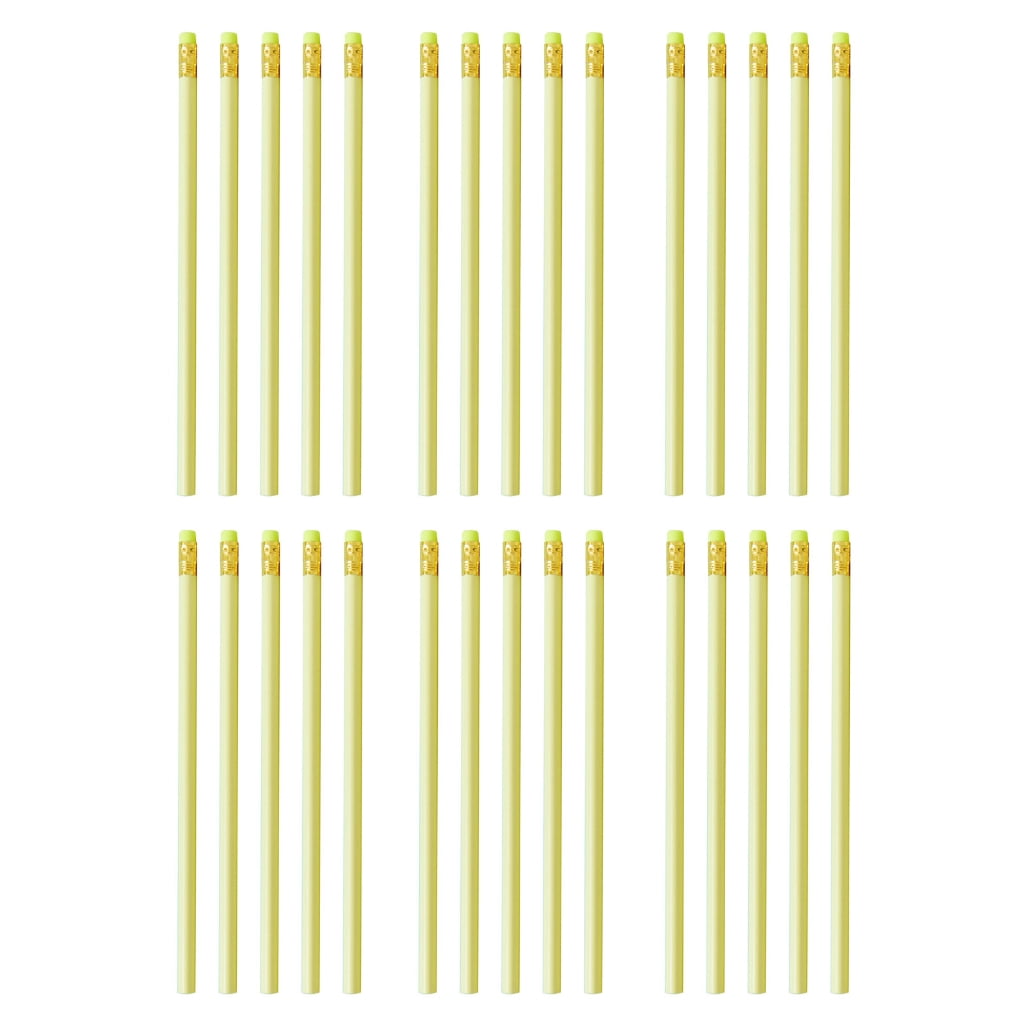 30 Pcs Drawing Pencils Triangle Pencils With Eraser Macaron Color ...