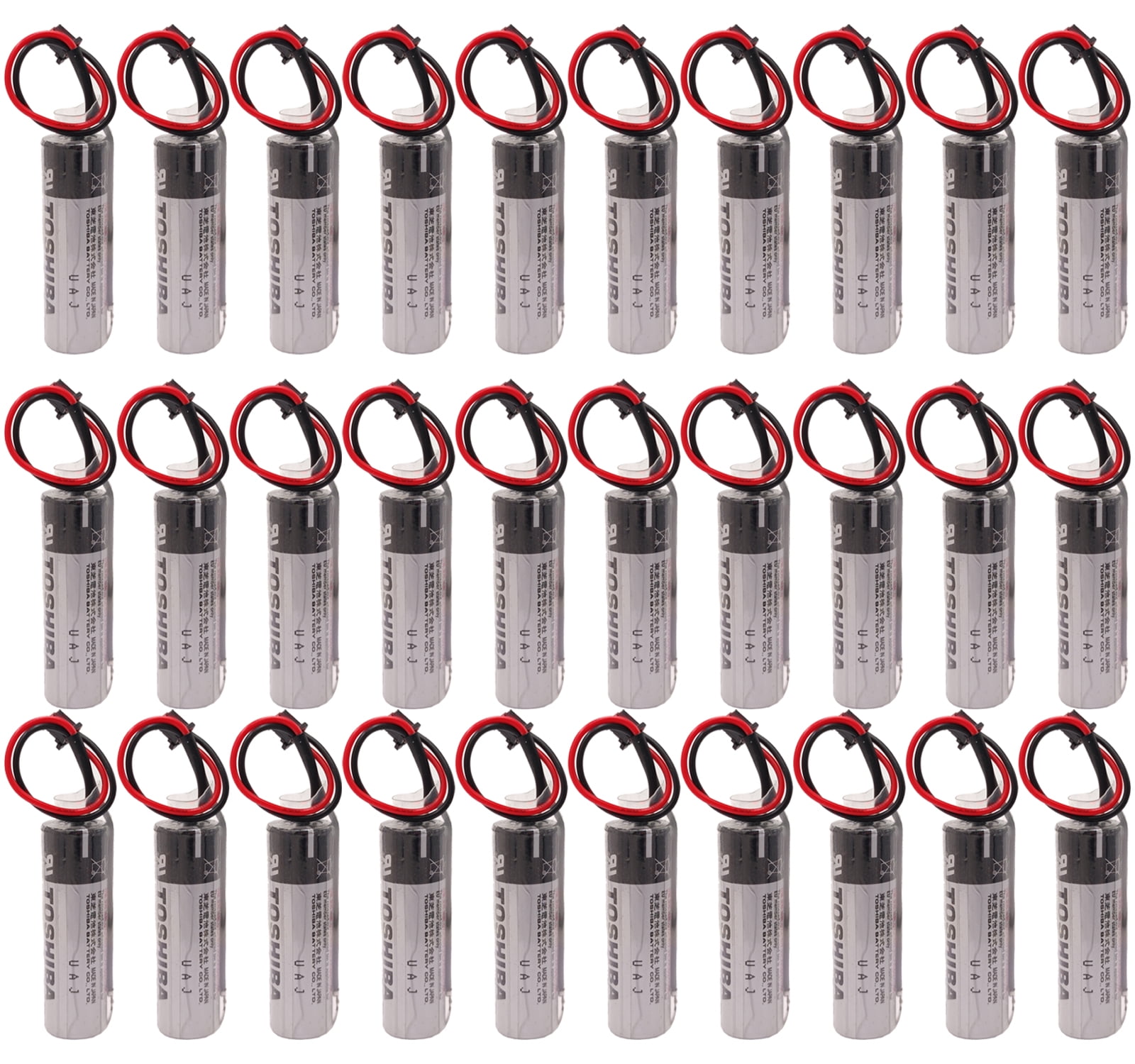 30 Pcs ER6V/3.6V ER6VC119A/119B PLC Battery for PLC M70 3.6V 2400mAh ...