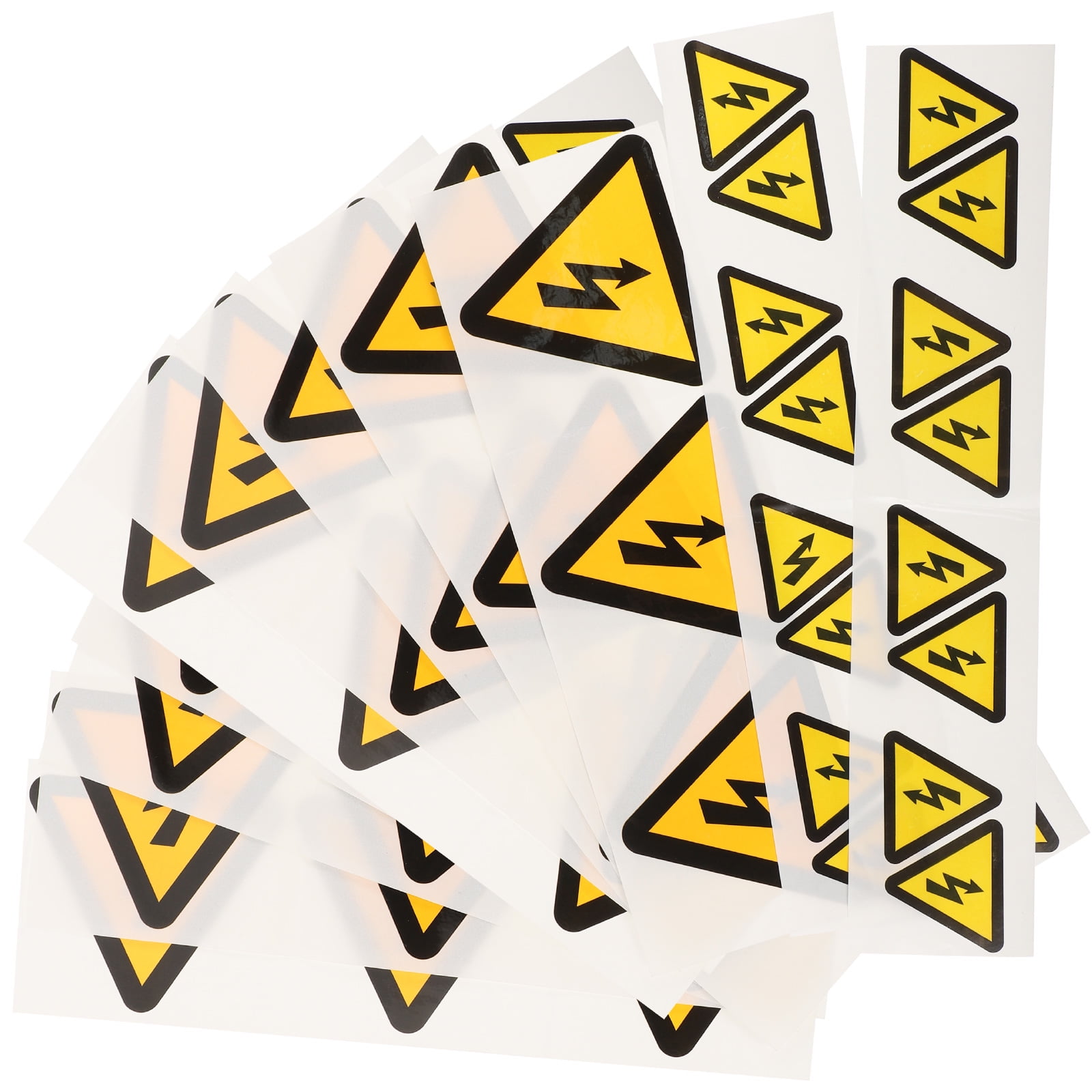 HOMEMAXS 30pcs Adhesive Warning Stickers Electrical Shock Hazard Labels ...