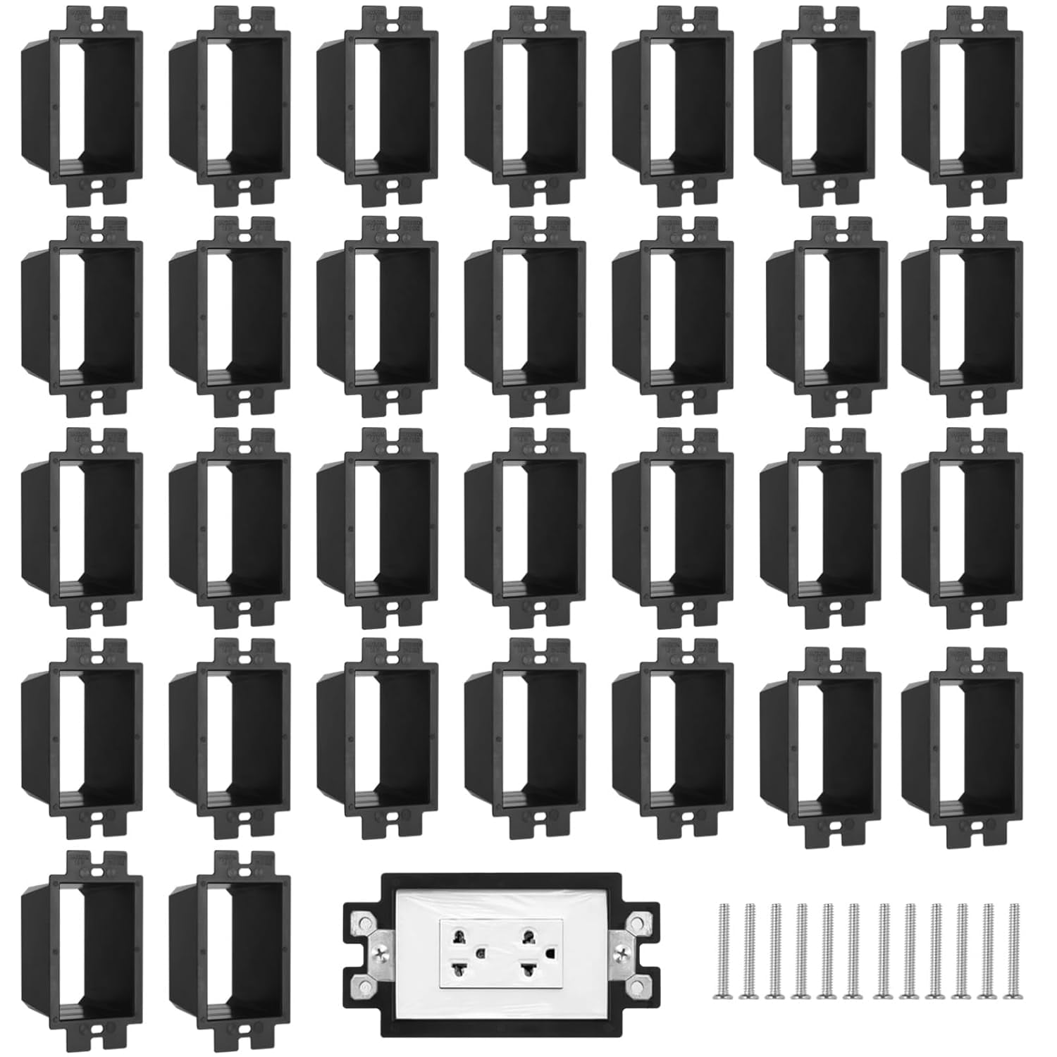 30 Pcs Electrical Box Extenders, BE1-2 Electrical Outlet Box Extenders ...