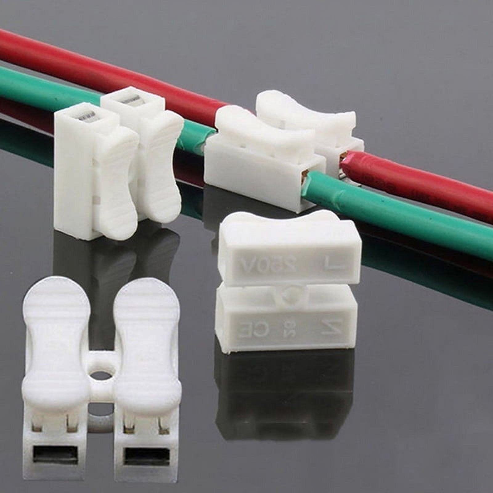30x Electrical Cable Connectors Quick Splice Lock Wire Terminals Self ...