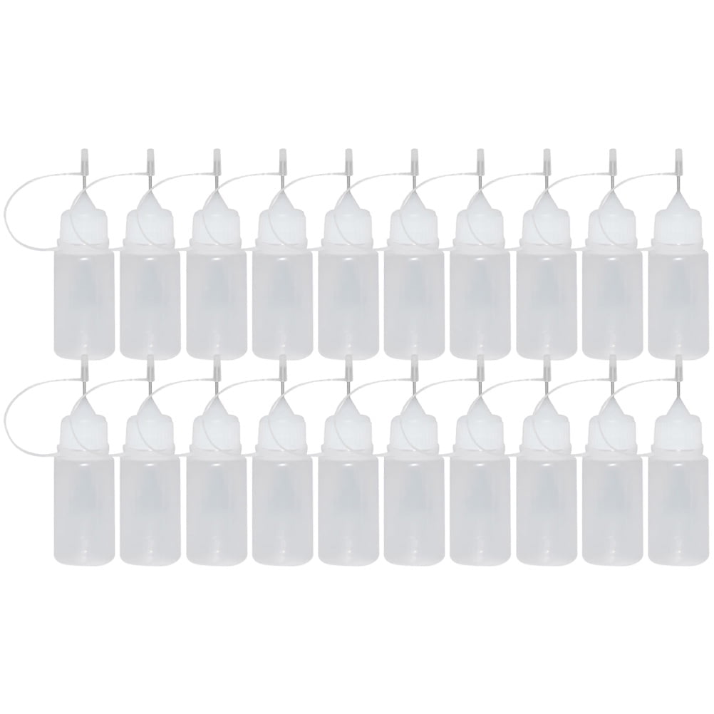 30 Pcs Empty Glue Bottle with Long Needle Tube Craft Bottles Fine Tip ...