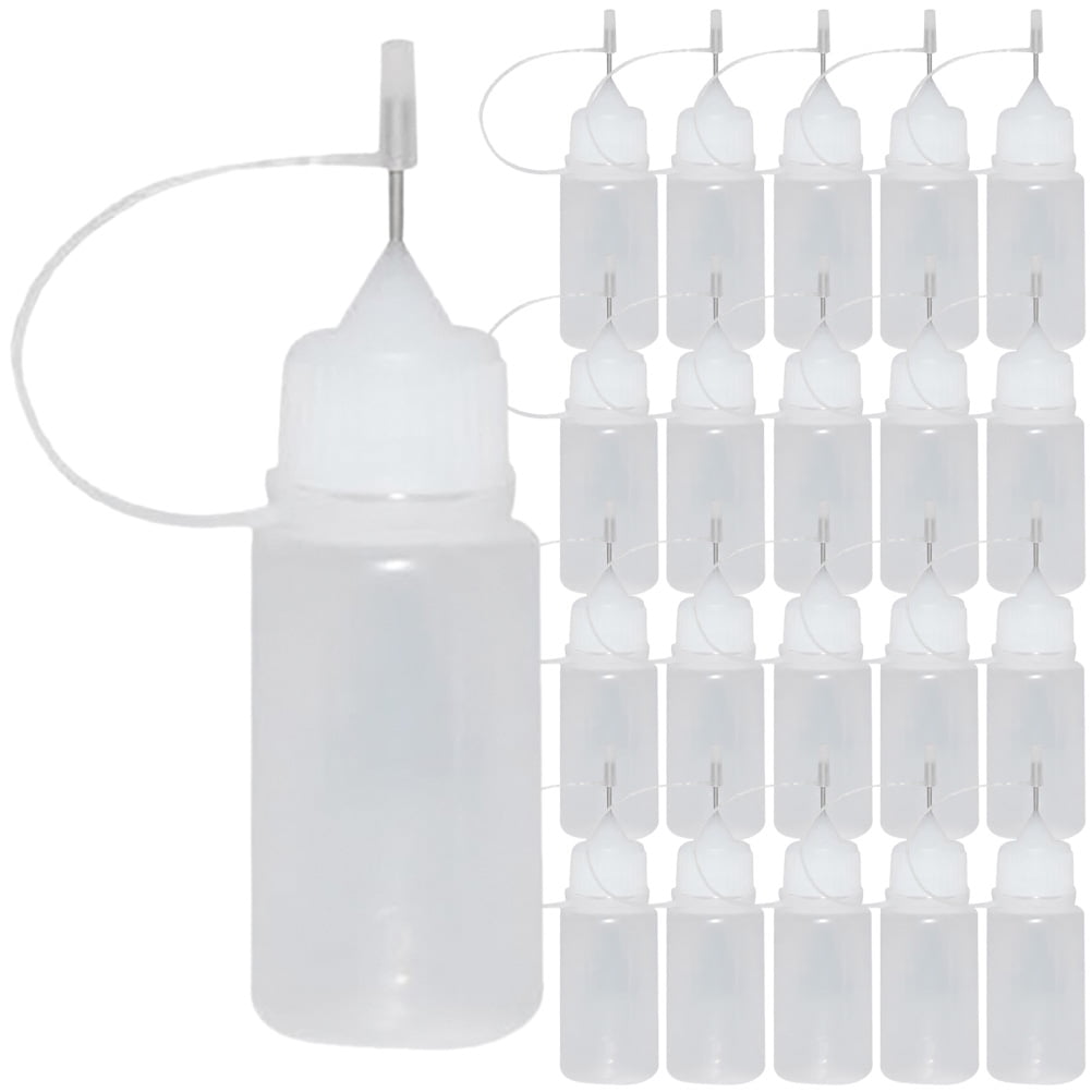 30 Pcs Empty Glue Bottle with Long Needle Tube Dispenser Squeeze ...