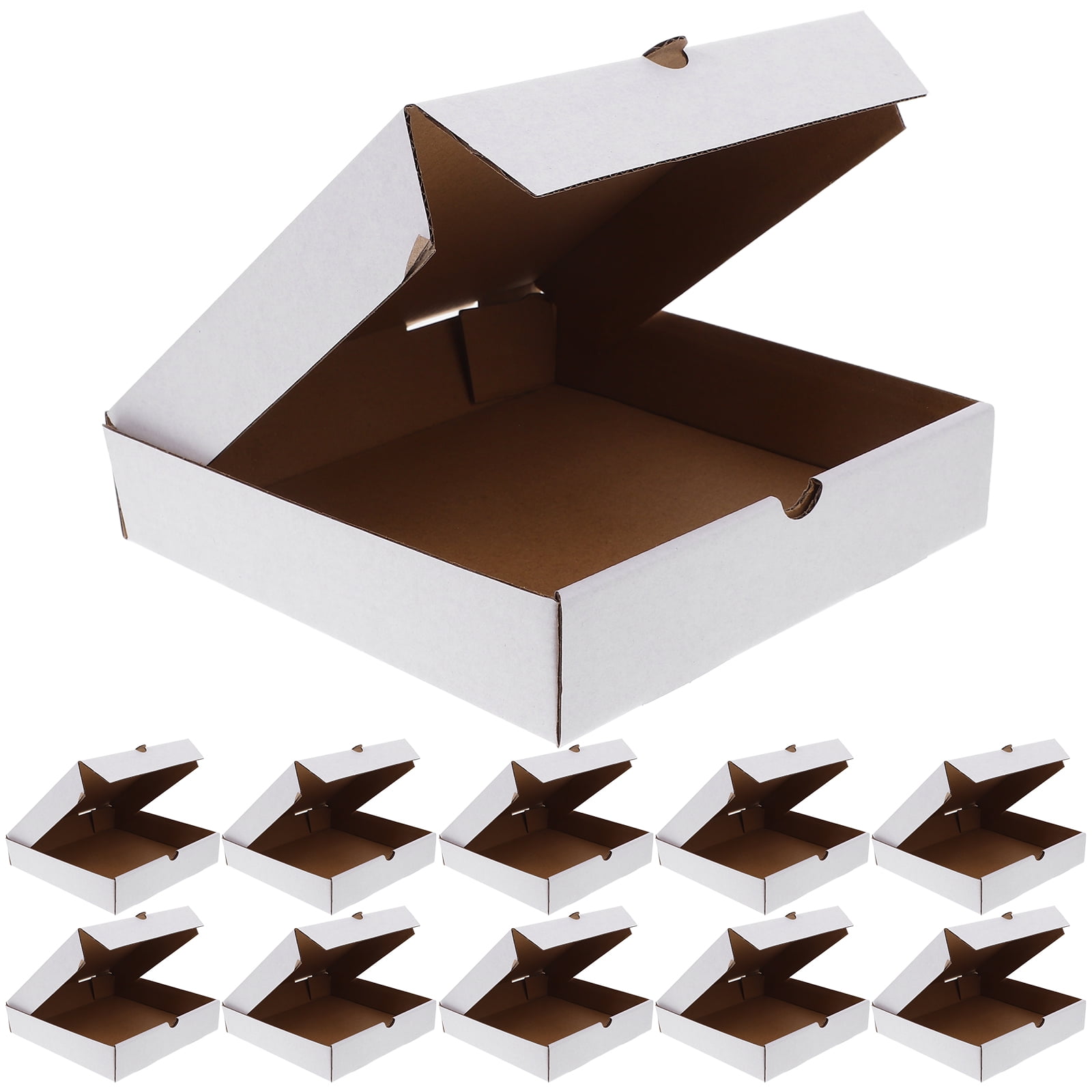 30pcs Kraft Corrugated Pizza Boxes DIY Blank Cardboard Boxes for ...