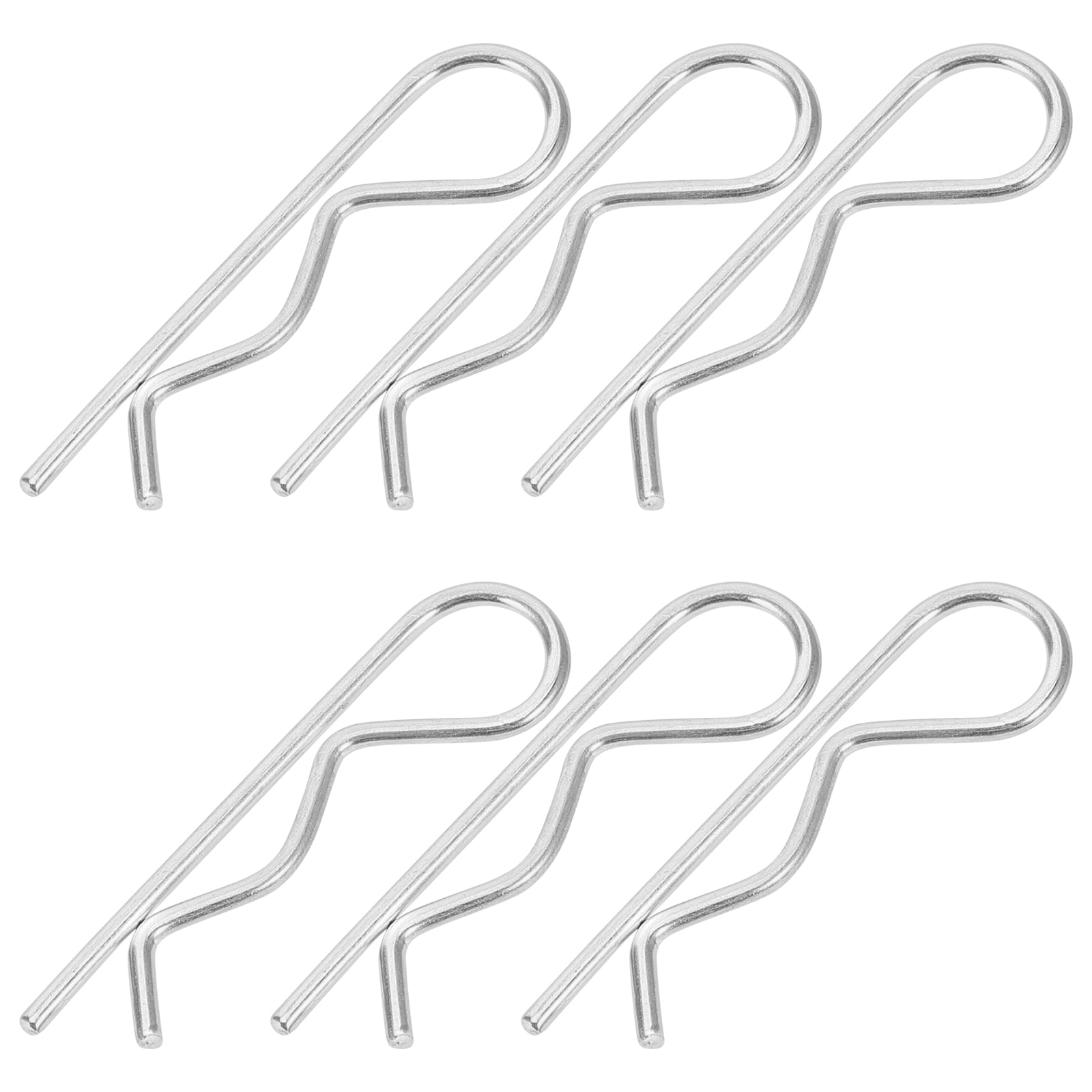 OFFIGAM Hardware Pins Wave Shaped Cotter Pins Carbon Steel 30Pcs Silver ...