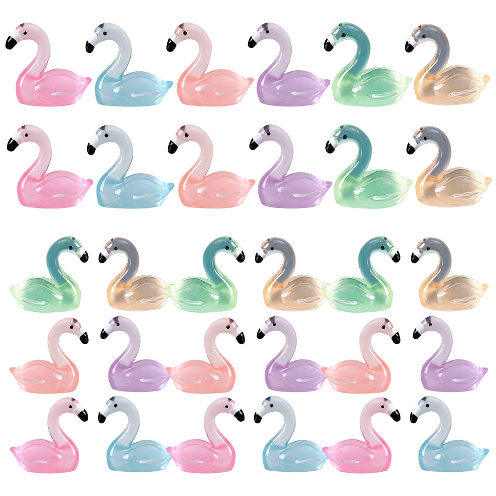 30 Pcs Floaties Flamingo Decoration Succulent Pot Accessory 3.00X2.80X1 ...