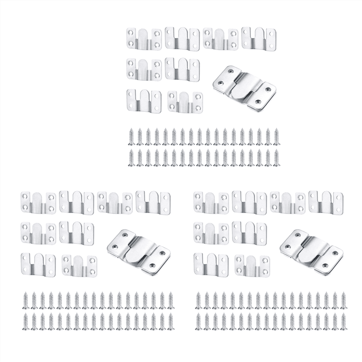 30 Pcs Flush Mount Bracket Interlocking Hang Furniture Connector ...