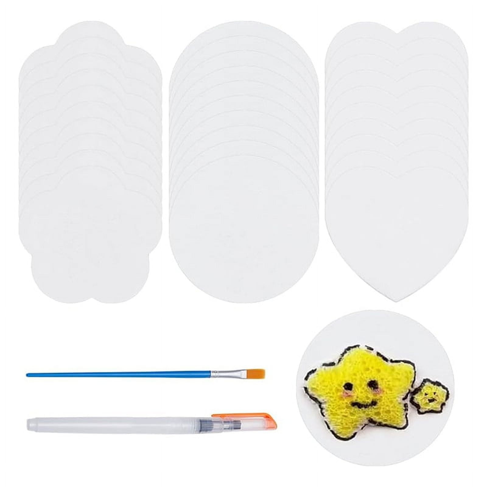 30 Pcs Foam Texture Paper 3D Drawing Magic Canvas Sponge with Water ...