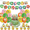 30 Pcs For Pikmin Theme Birthday Party Decorations,With 1 Happy ...