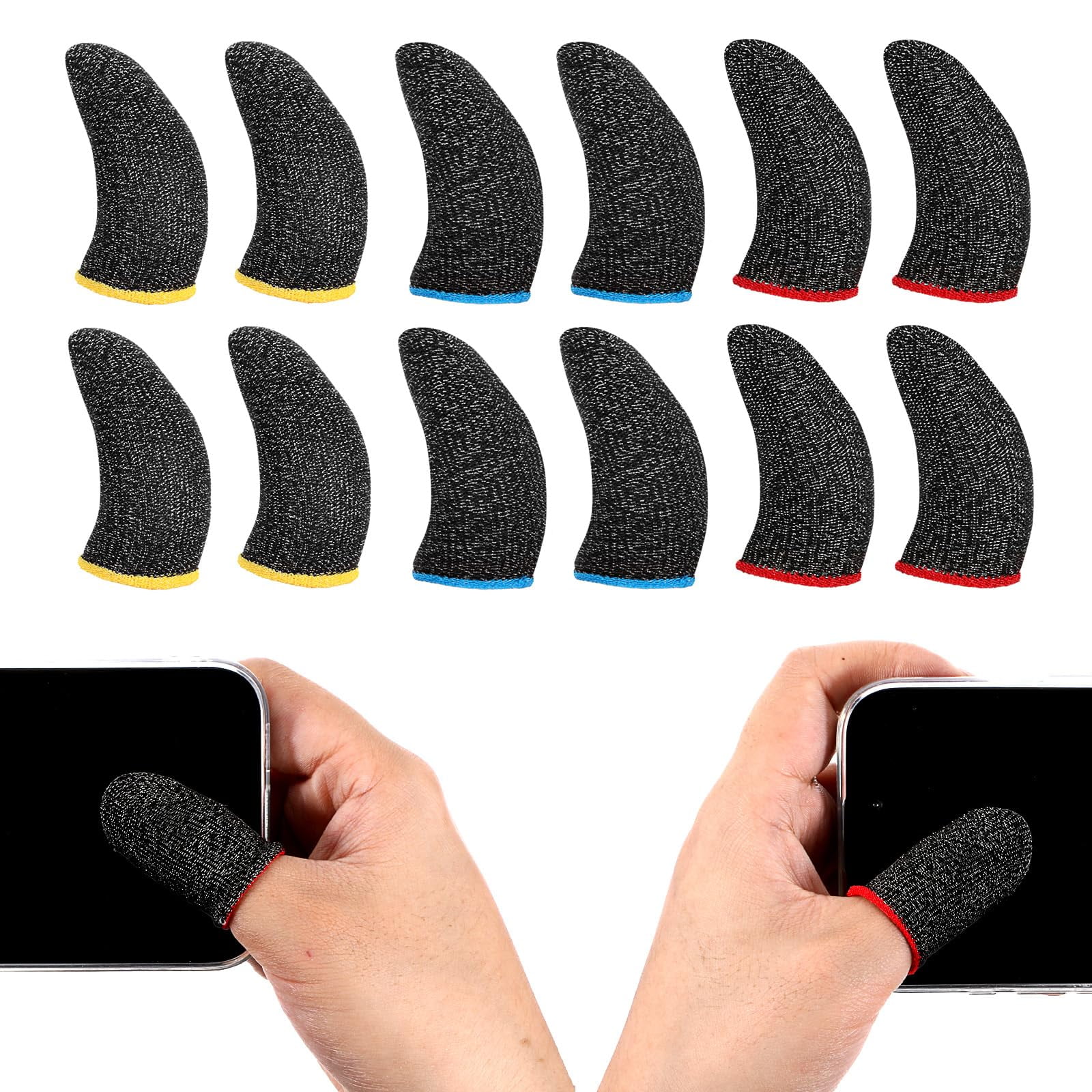 30 Pcs Gaming Finger Sleeves Anti-Sweat Extremely Thin Gamer Thumb ...