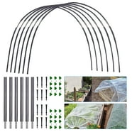 Garden Mesh Netting & Hoops Kit, 8 x 26 FT Plant Cover with Bracket for ...