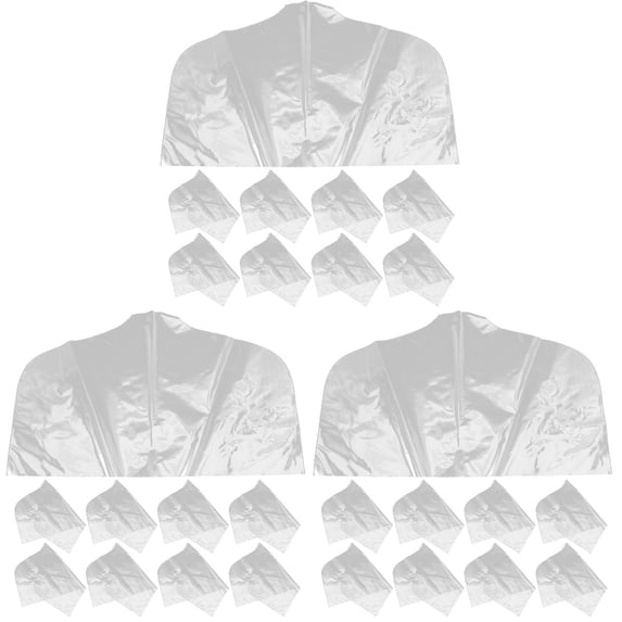 unbranded 30 Pcs Clear Plastic Clothes Shoulder Covers Hanging Shoulder ...