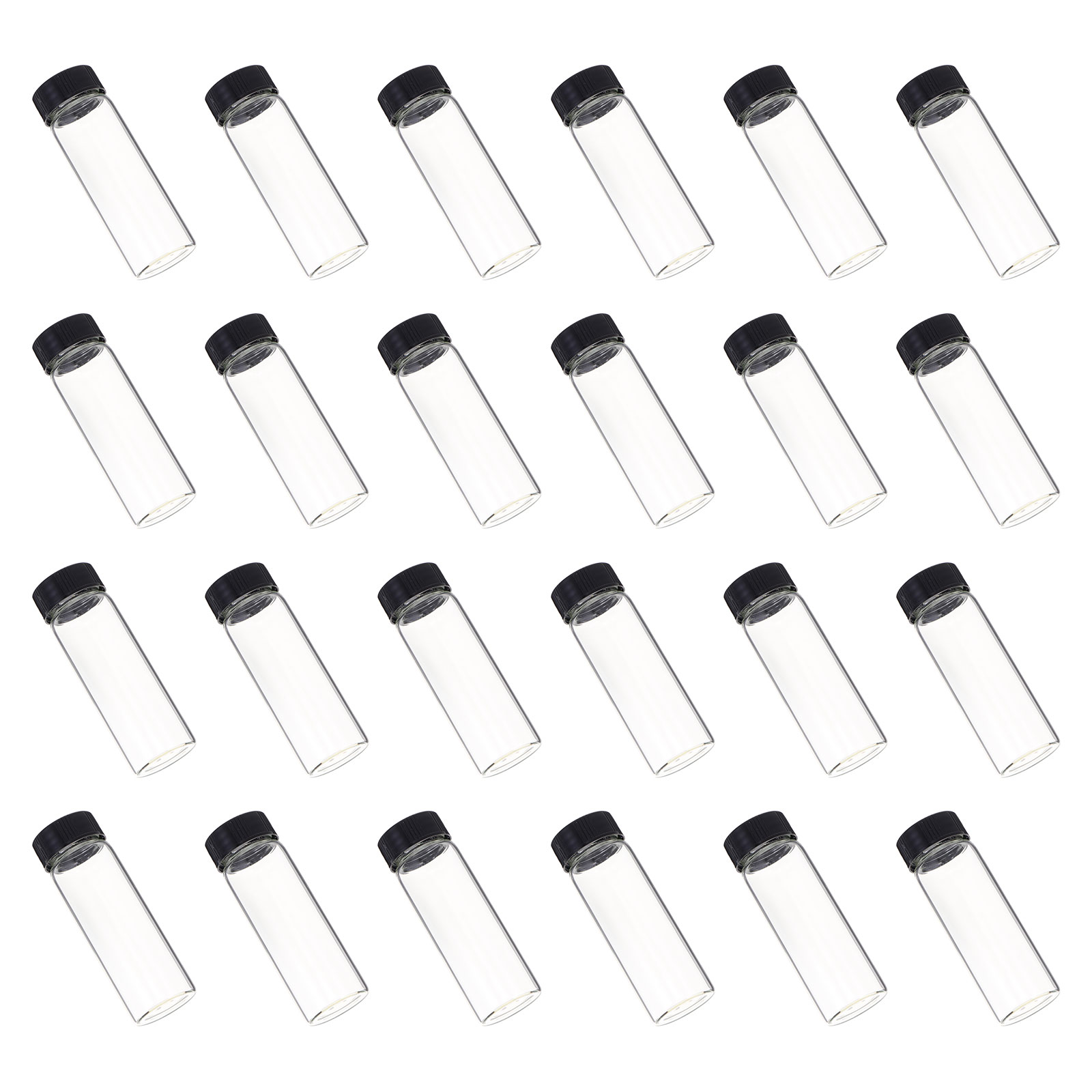 30 Pcs Glass Bottle Containers for Liquids Sample Bottles Face Stencils ...