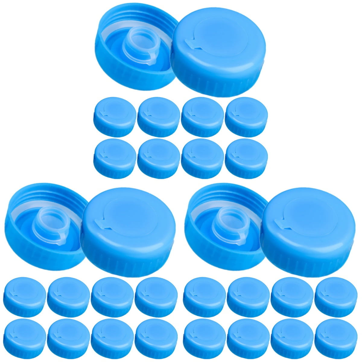 30 Pcs Glass Water Bottles 5 Gallon Jug Cap Drinking Bucket Replacement ...