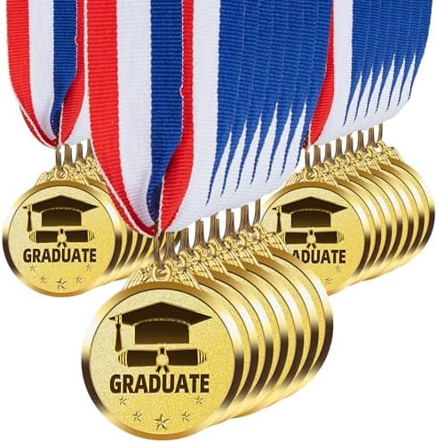 30 Pcs Graduation Medallion 2", Graduation Award Medal with Neck Ribbon ...