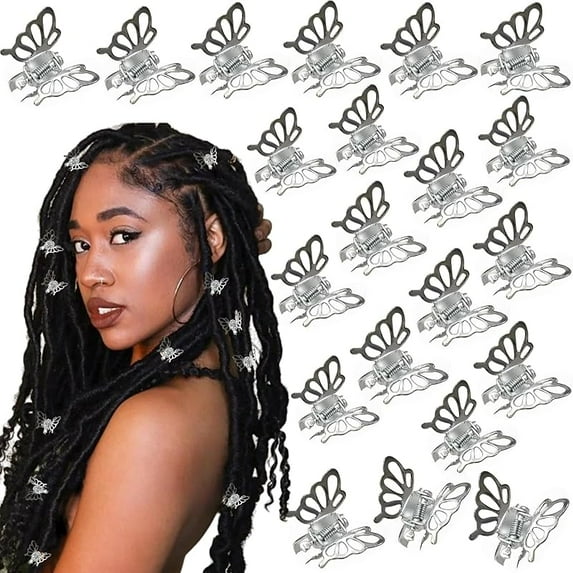 30 Pcs Hair Clips Gold Butterfly Mini Hair Claw Hollow Butterfly Small ...