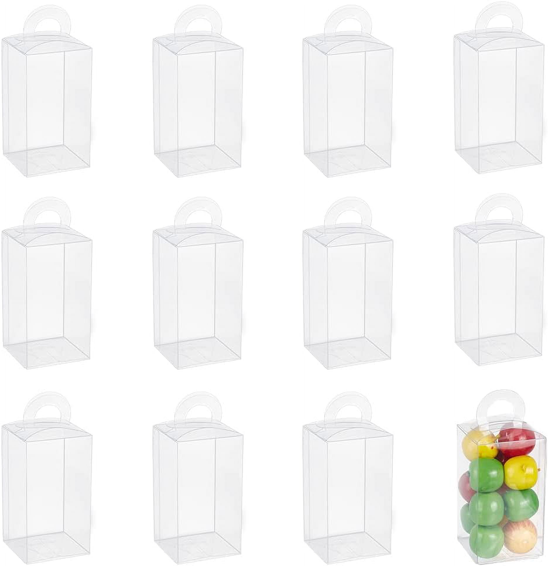 30 Pcs Hanging Transparent Gift Boxes 1.5x1.5x2.8 Inch Clear Candy Box ...