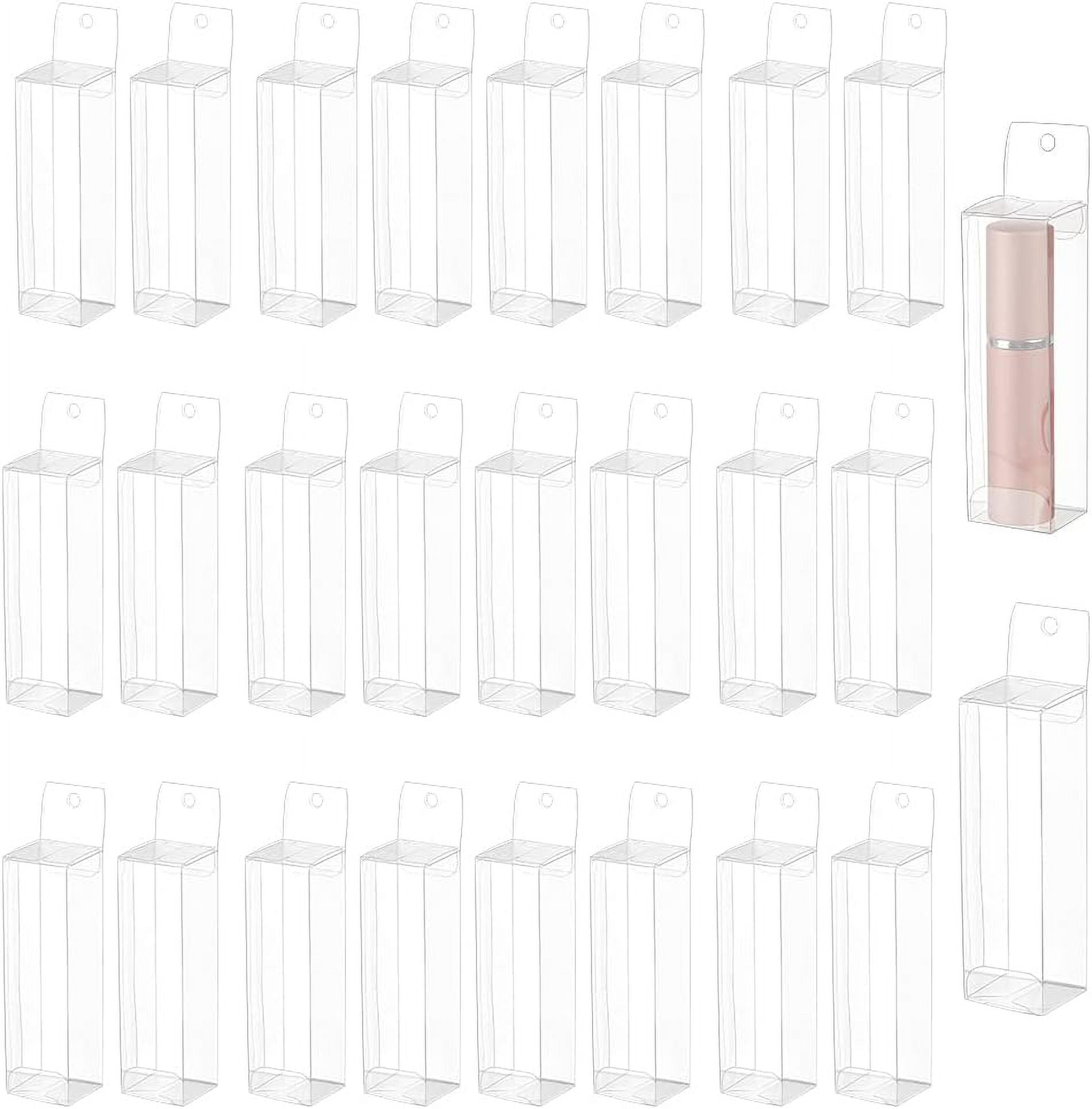30 Pcs Hanging Transparent Gift Boxes 1x1x3.4 Clear Candy Box Rectangle ...