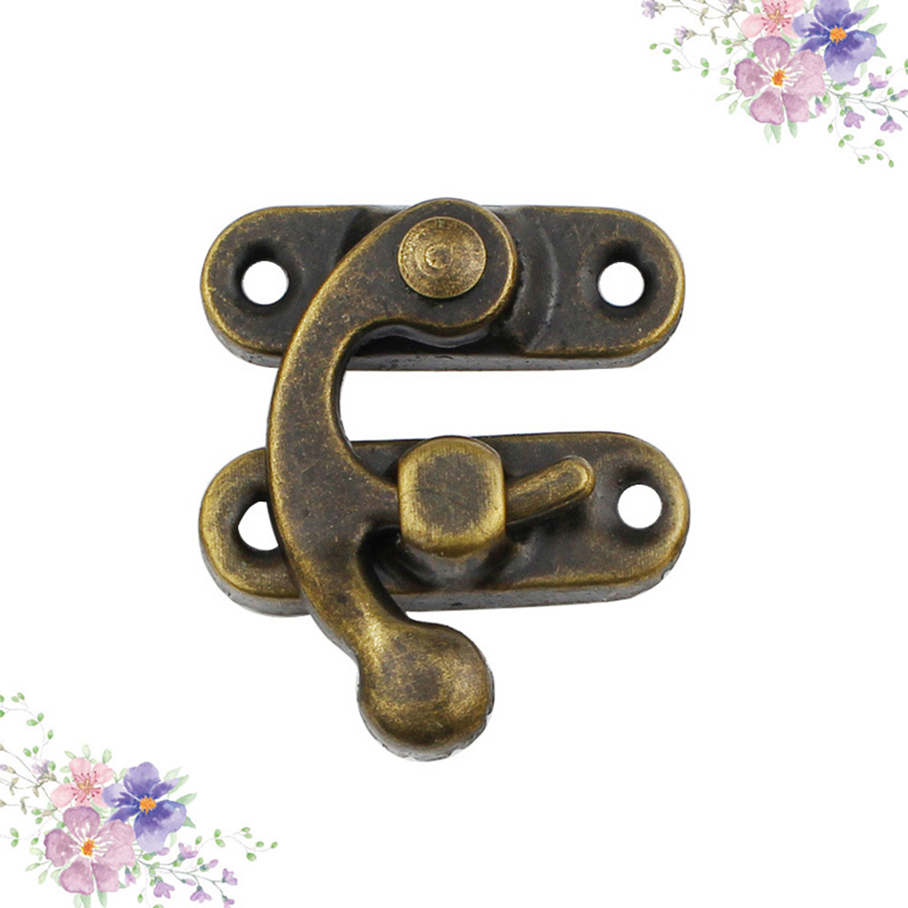 30 Pcs Hasps and Locks Box Latch Hasps Clasp Chest Lock Bronze Buckle ...