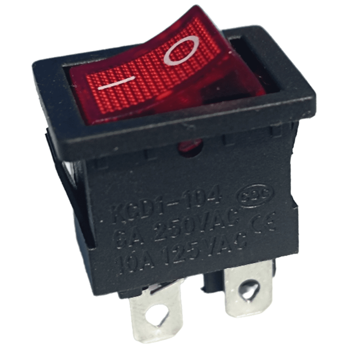 30 Pcs KCD1 Boat Rocker Toggle Switch 6A/250V 10A/125V AC with Red ...