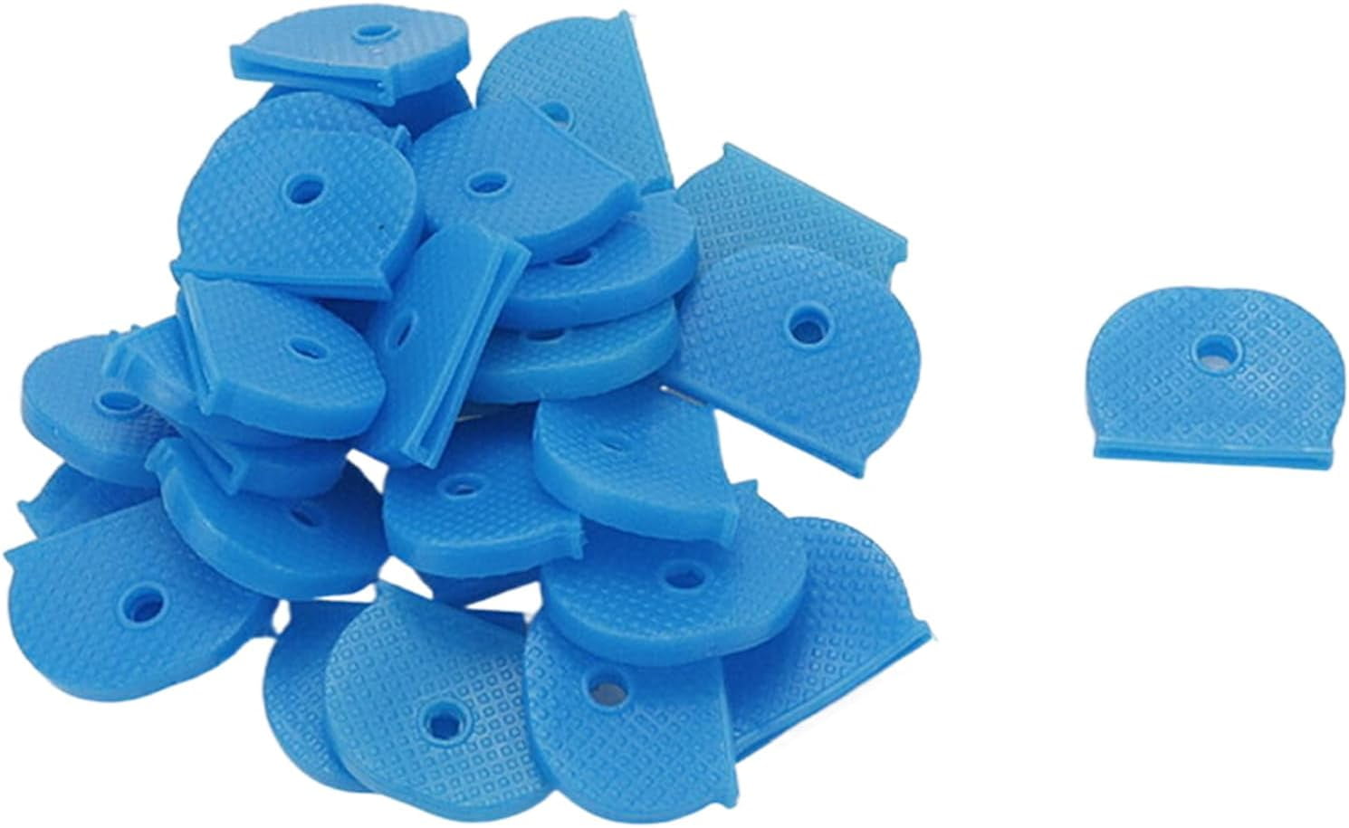 30 Pcs Key Cap Cover Tags Keys Identifier Coding Tags ID Silicone ...