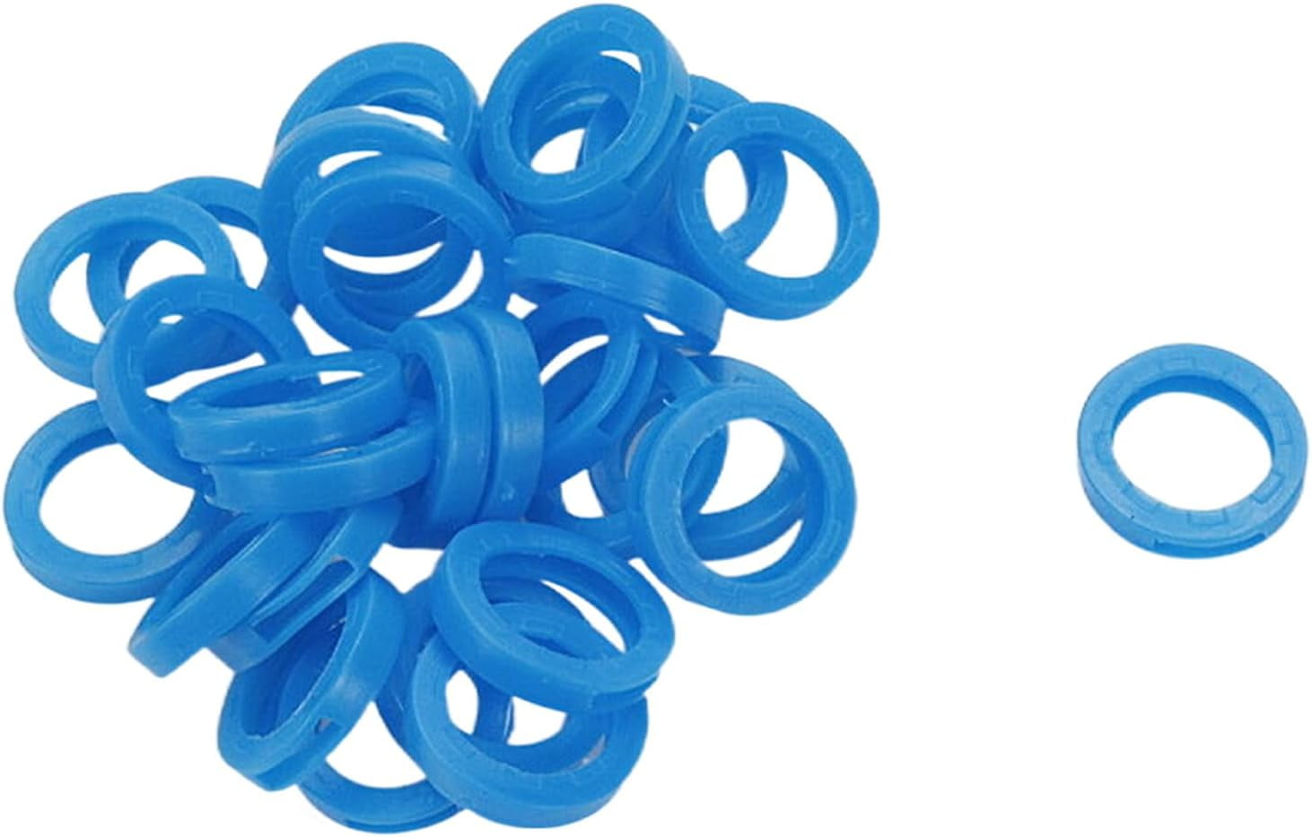 30 Pcs Key Cap Cover Tags Cover Rings Keys Identifier Coding Tags ID ...