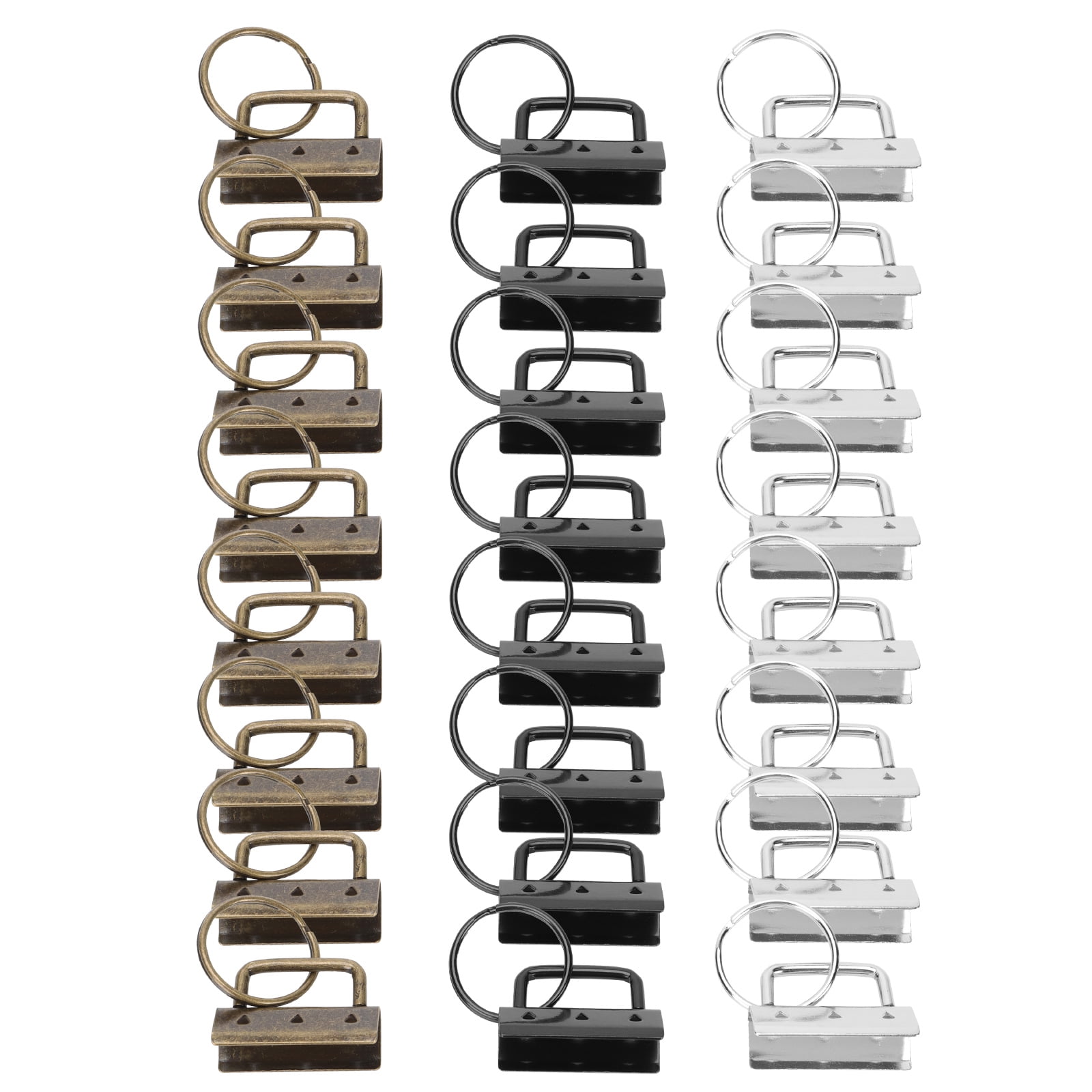 ifundom Key Chain Fobs Assorted Colors Iron for DIY Handicraft Projects ...