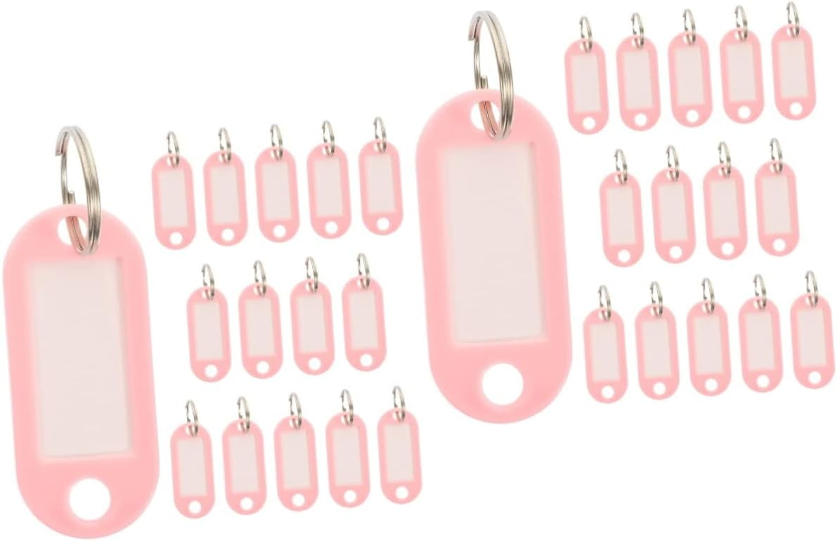 30 Pcs Key Tag Car Parts Keychain Bag Tags for Luggage Colored Labels ...