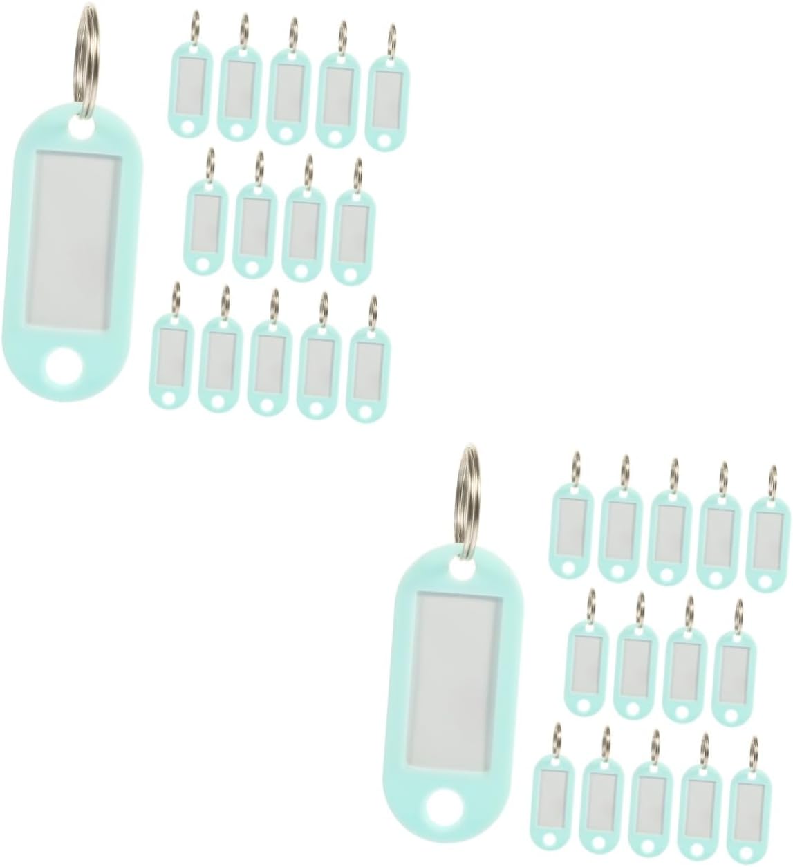 30 Pcs Key Tag Car Key Ring Airplane Keychain Plastic Tags Bag Name ...