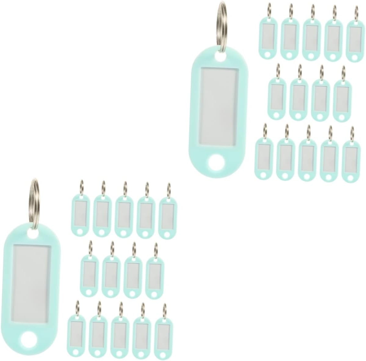 30 Pcs Key Tag Colored Tabs Car Keychain Airplane Keychain Id Luggage ...