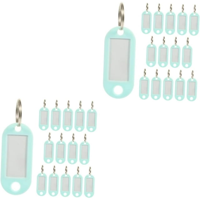 30 Pcs Key Tag Colored Tabs Car Keychain Airplane Keychain Id Luggage ...