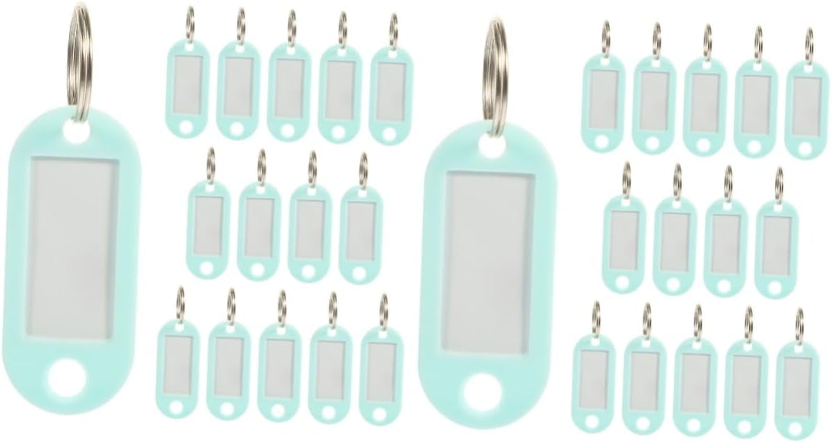 30 Pcs Key Tag Key Rings for Car Keys Metal Key Ring Blank Keychain ...