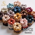 30-Pcs Large Capacity Random Color Small Intestine Hair Tie Set, Multi ...