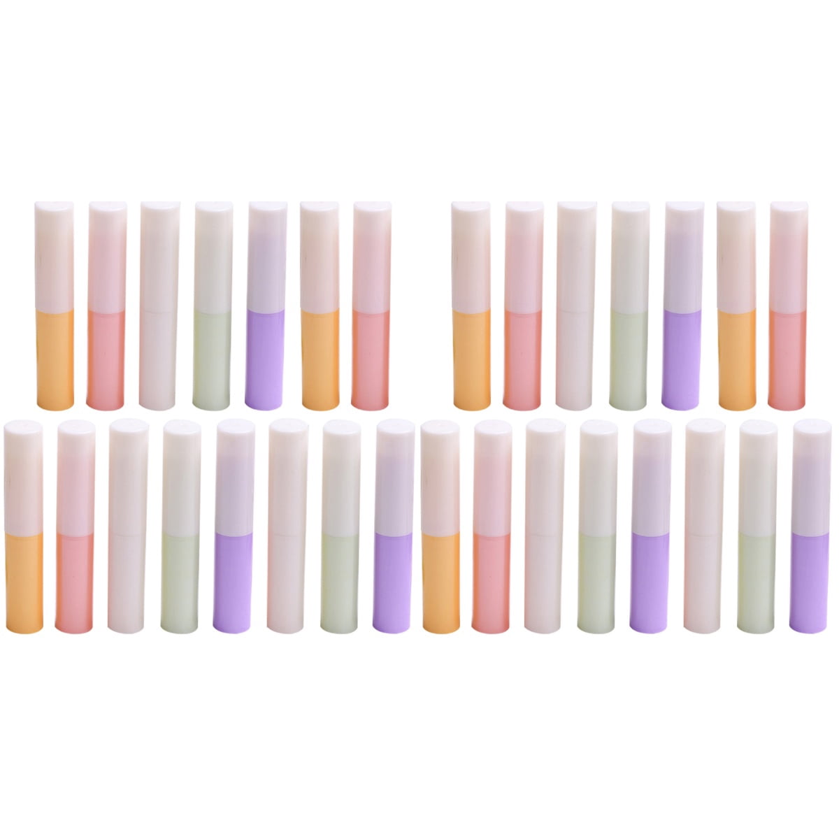 30 Pcs Lipstick Tube Balm Plastic Tubes Cosmetics Epaierosy Container ...