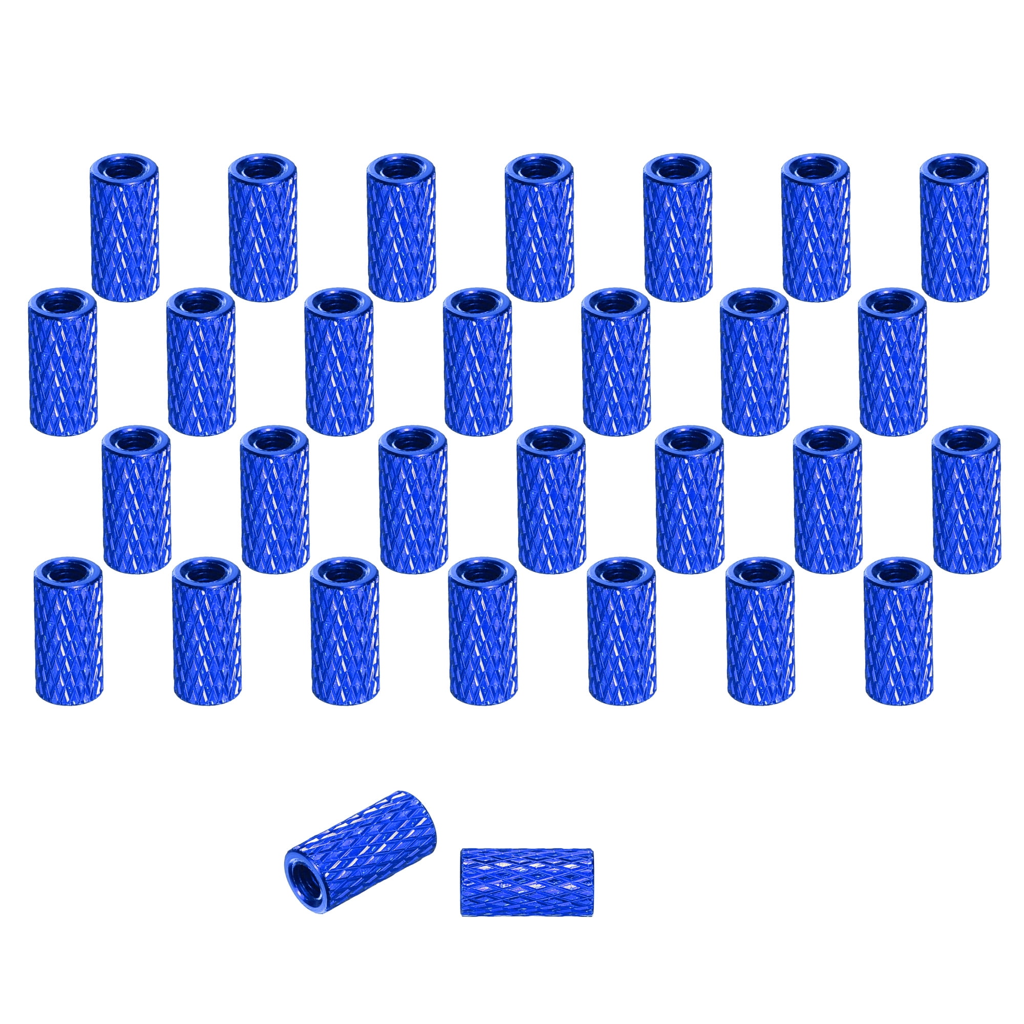 30 Pcs M3 x 10mm Knurled Aluminum Standoff Mesh Spacer Column for FPV ...
