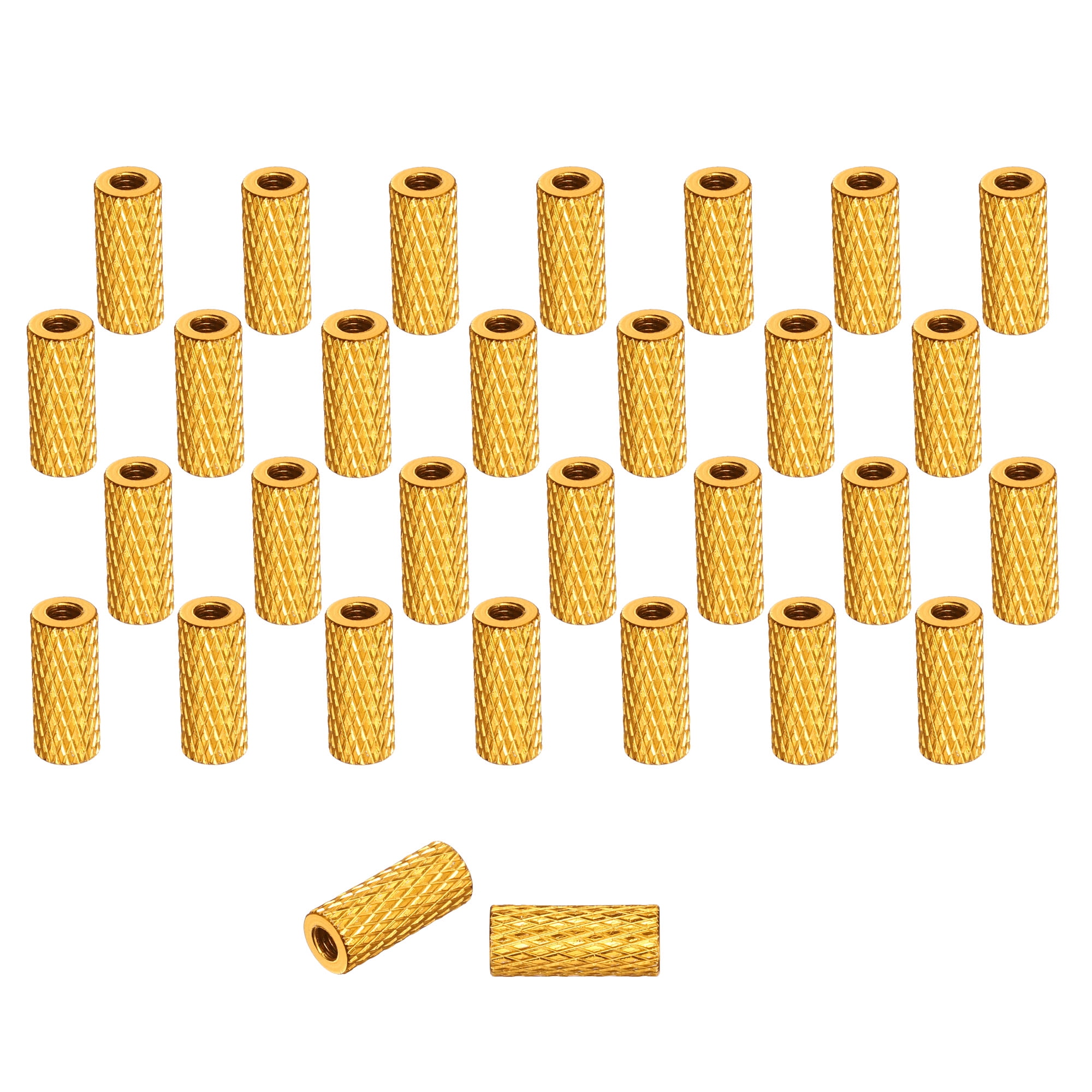 30 Pcs M3 x 12mm Knurled Aluminum Standoff Mesh Spacer Column for FPV ...